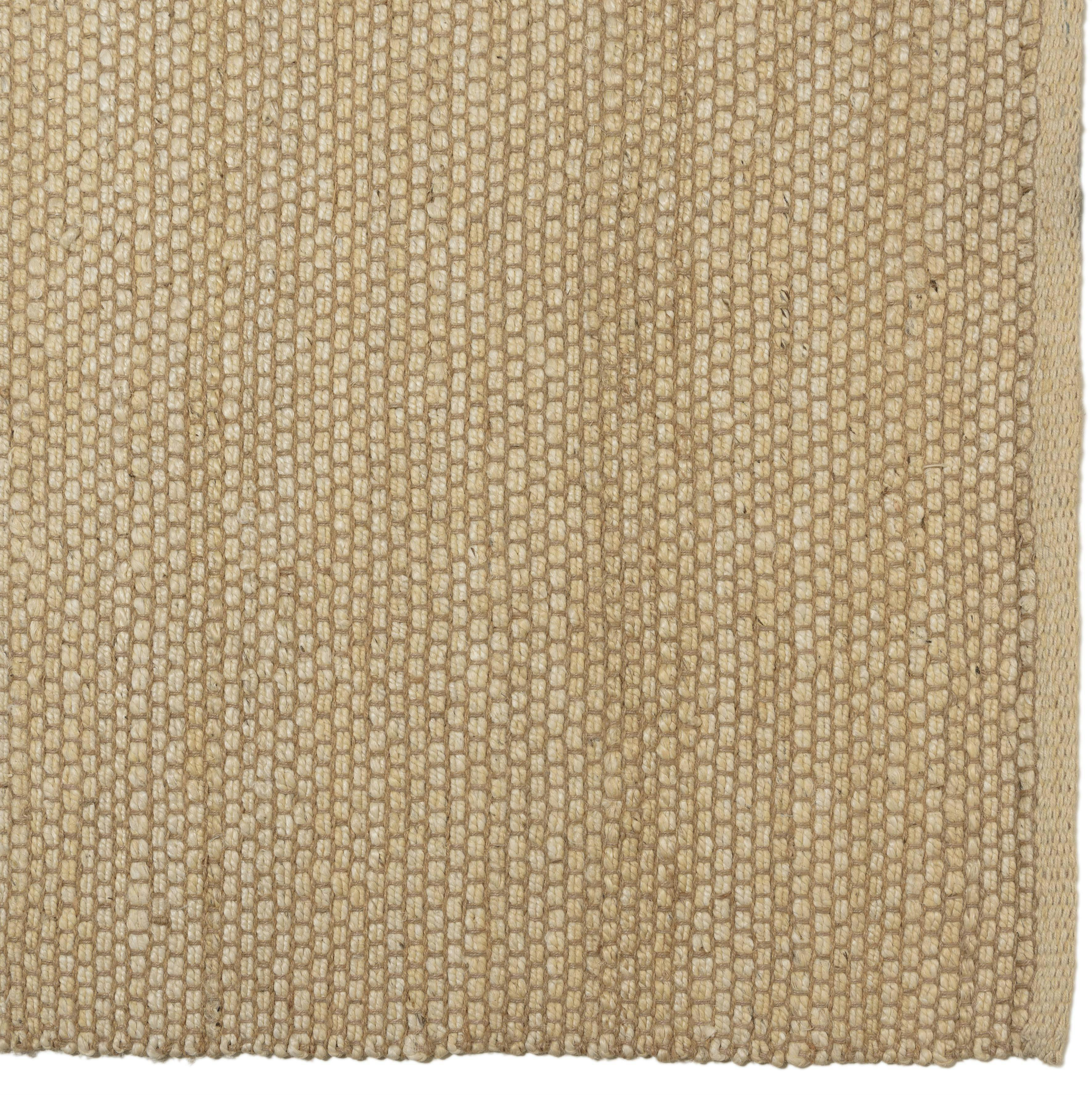 Tapis rectangulaire 200 x 290 cm jute et coton couleur sable | Tapis ...