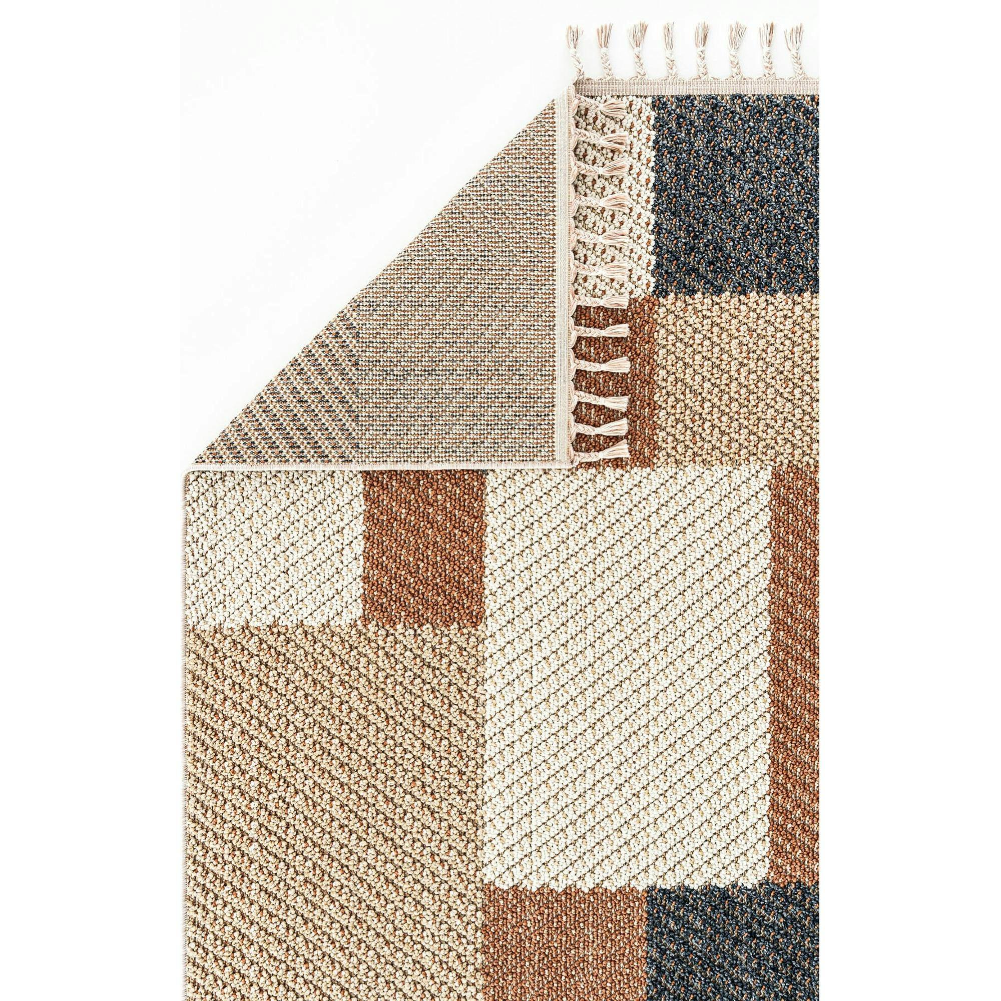 Tapis terracotta – motifs carrés, 120x180 cm ISTANBUL | Tapis | Pier Import