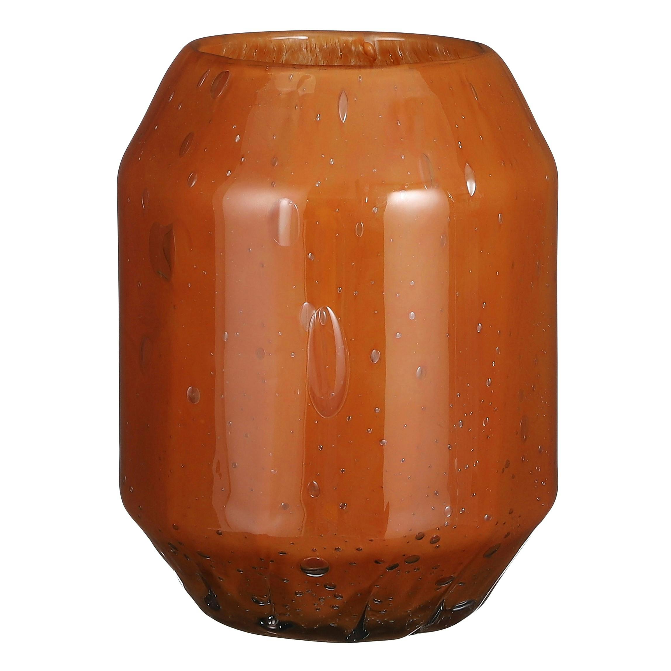 Vase en verre recyclé brun 20 cm | Vases | Pier Import